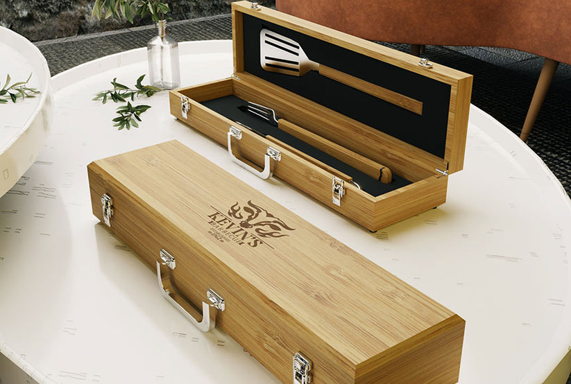 The Sizzle - Personalized BBQ Tool Set - BBQ Grilling Gifts for Men ...