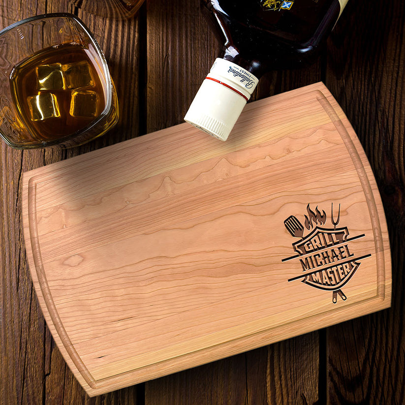 Personalized BBQ Grilling Cutting Board - Gift for Men, Dad Gifts