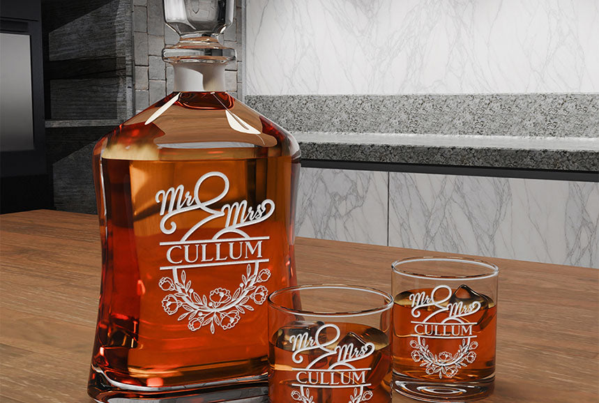 Personalized Decanter - Custom Engraved Whiskey Decanter – MAISON CUSTOM
