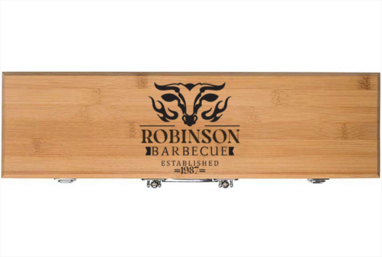 The Sizzle - Personalized BBQ Tool Set - BBQ Grilling Gifts for Men ...